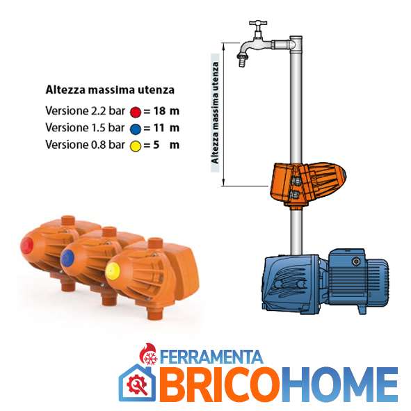 Presscontrol Pedrollo EASYPRESS 2,2 BAR Electronic pressure regulator